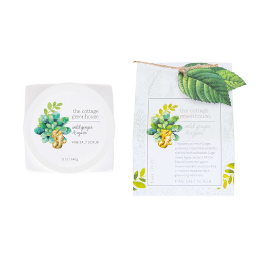 The Cottage Greenhouse Wild Ginger & Agave Fine Salt Scrub – Hampton ...